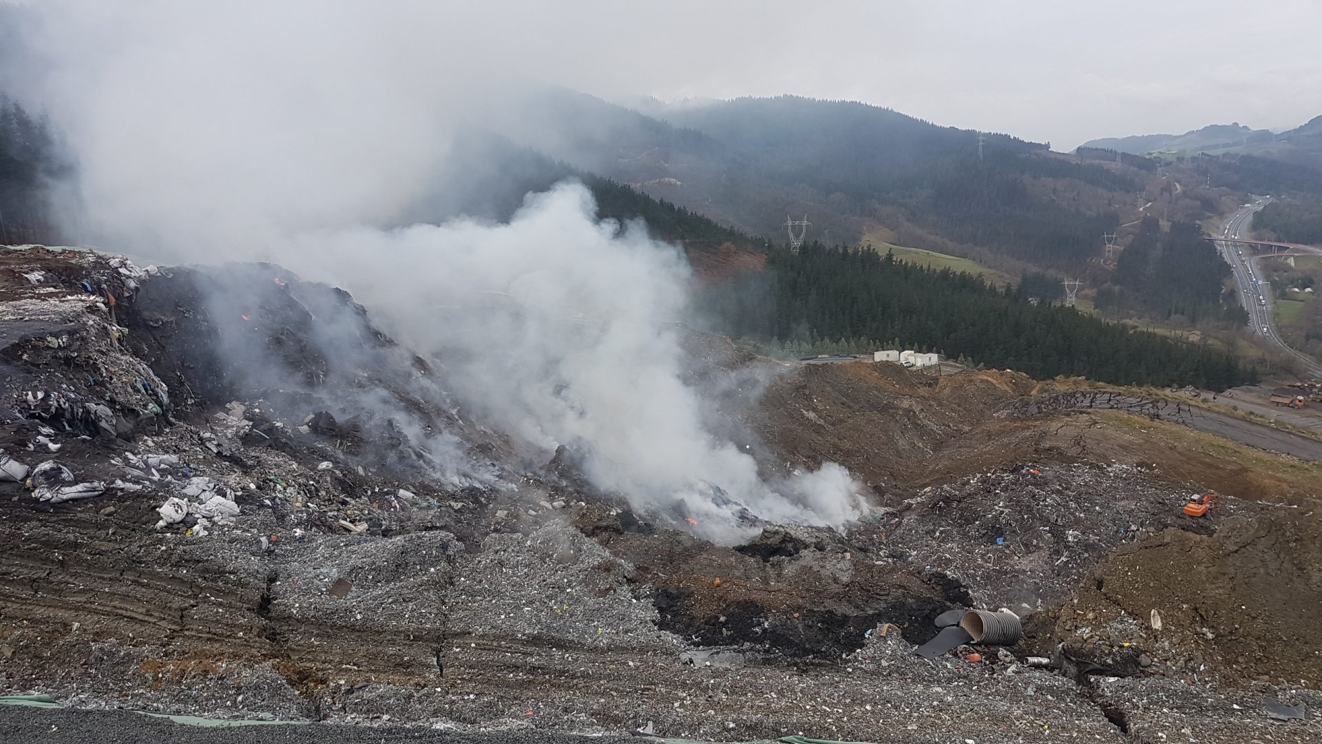 Landfill fire - Afvalzorg